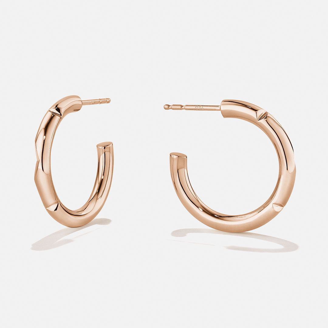 Medium Bombé Hoop Earrings – Aether Diamonds